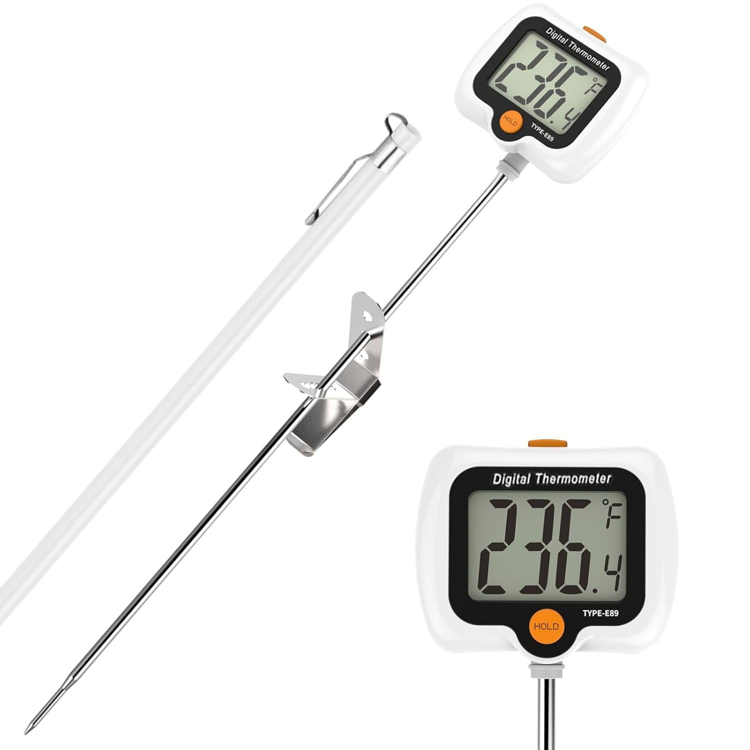 Candy Thermometer for Candy Making with Pot Clip,Best Instant Read ...