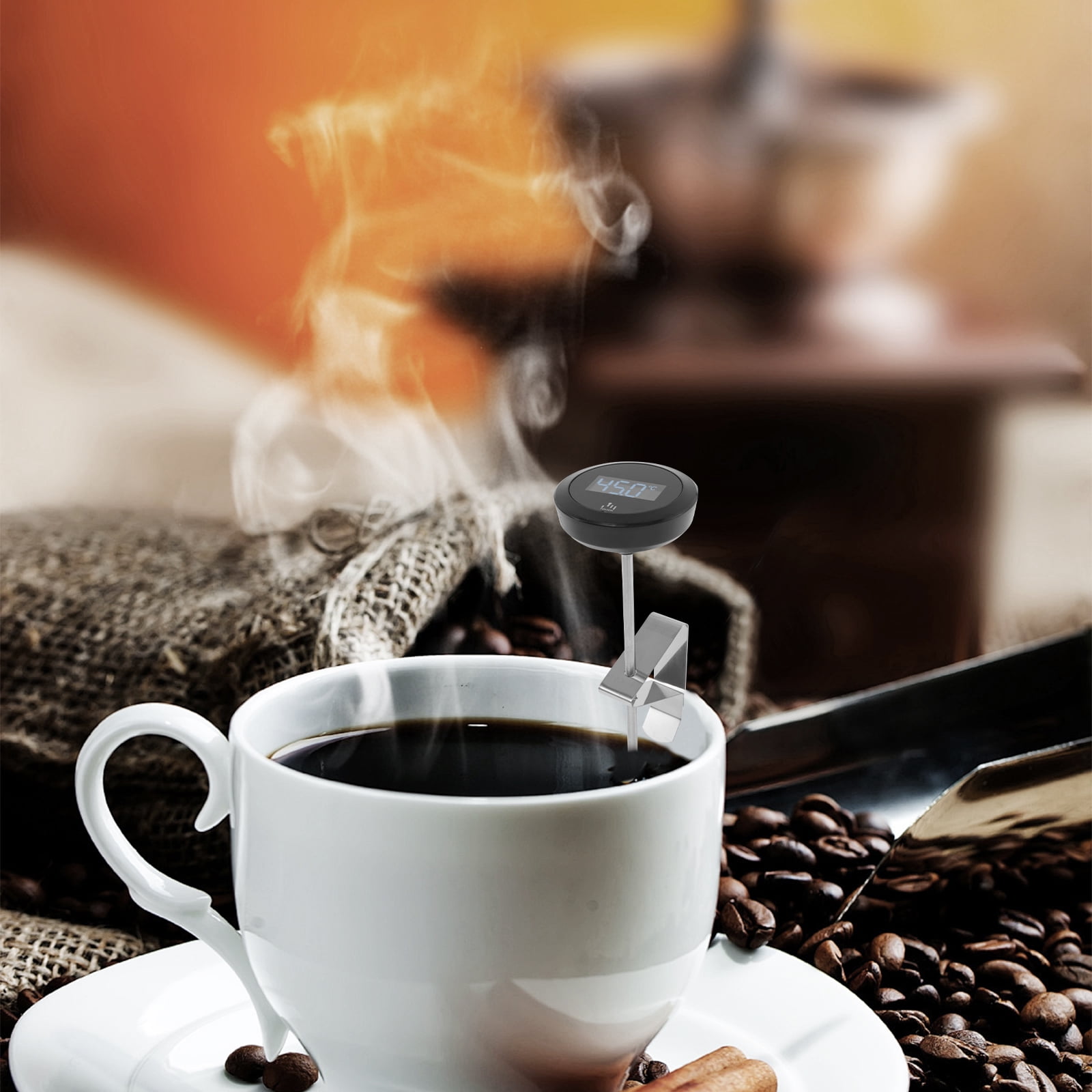 Candy Thermometer with Long Probe and Pot Clip Instant Read Food ...