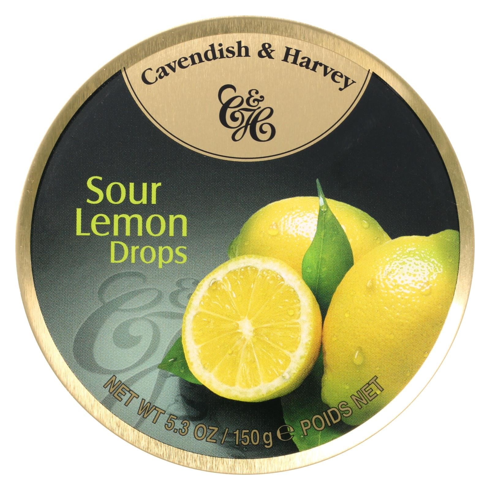 Cavendish & Harvey Sour Lemon Drops Hard Candy Tin - Walmart.com