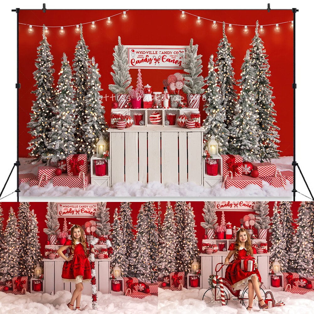 Candy Trees Backdrops Christmas Children Photography Baby Kids Family ...