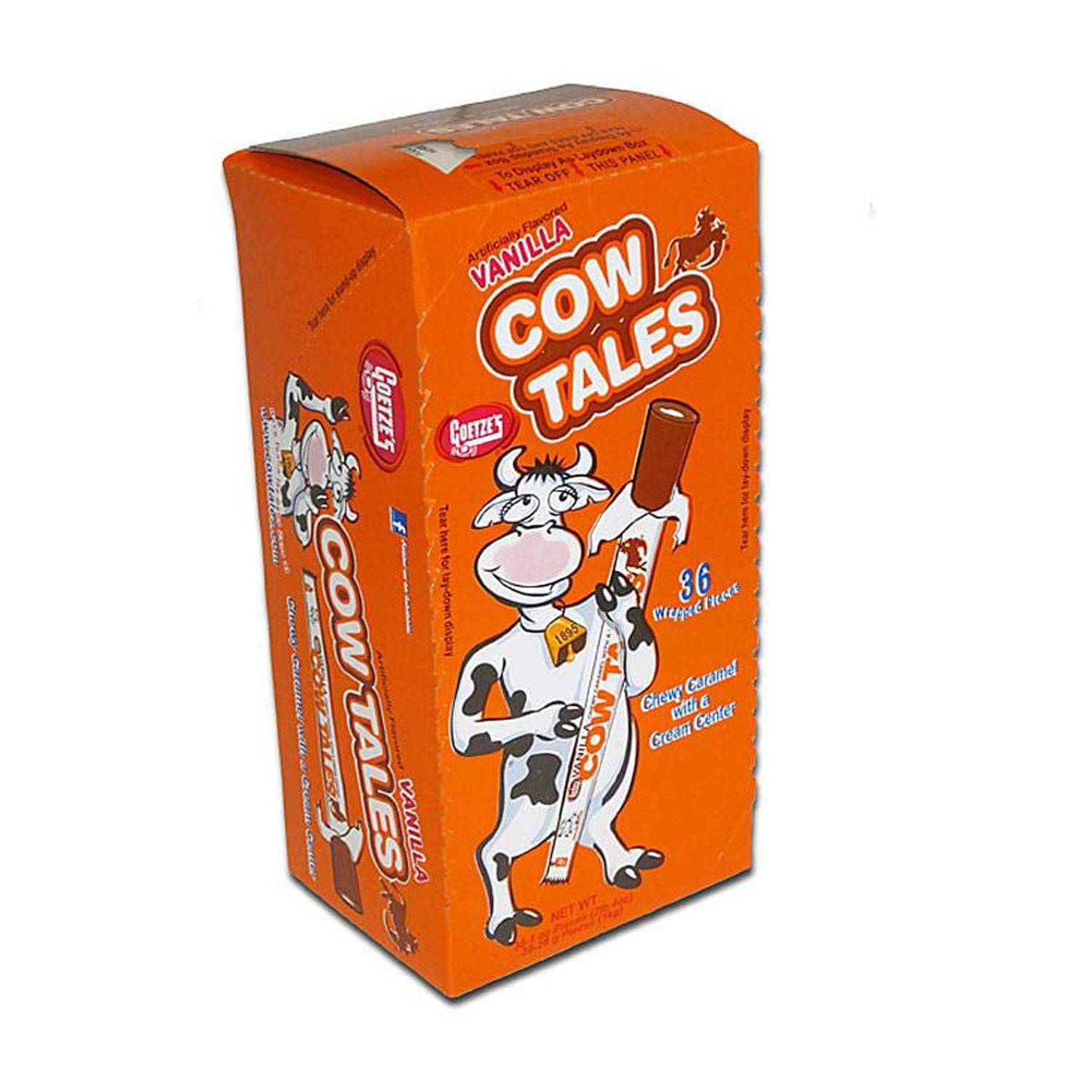 Candy Vanilla Cow Tales - 2.25 Pound Canister (36 Ounces) - Fresh From ...