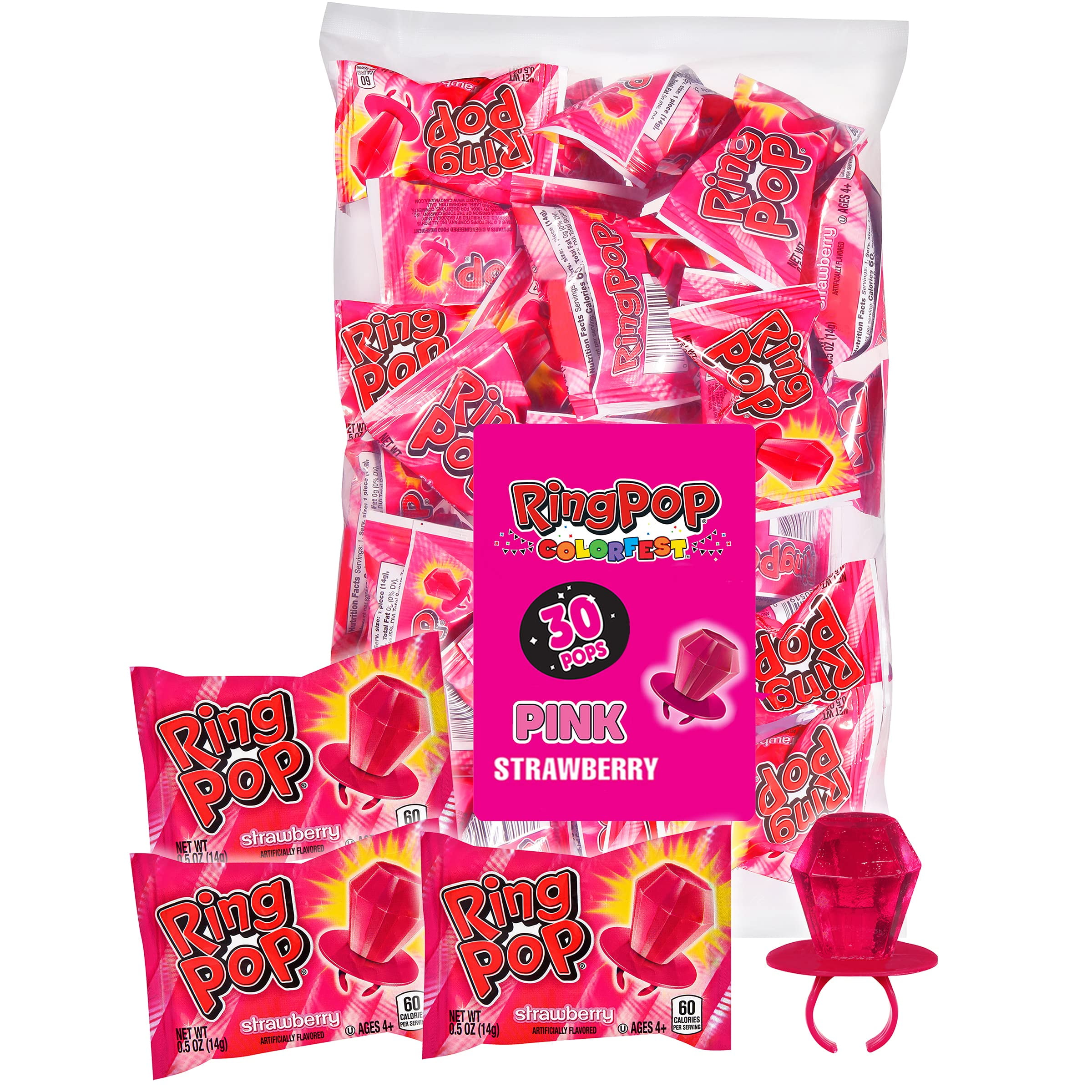 Candy Variety Pack - YPF5 4 Count Assorted Lollipops - Ring Pop, Push ...