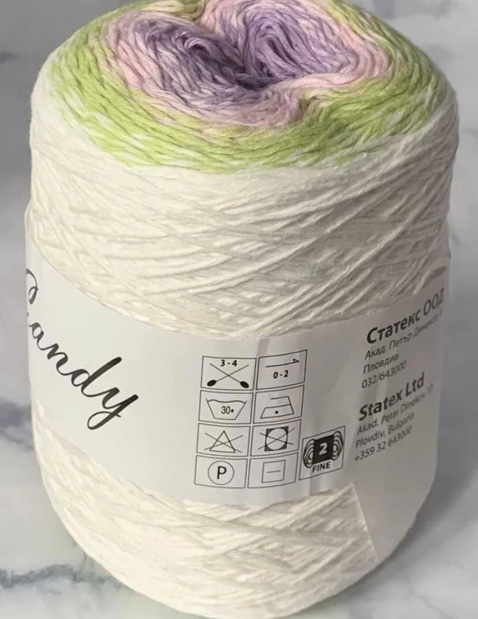 Candy Yarn (Ecru, Reseda, & Purple) - Walmart.com