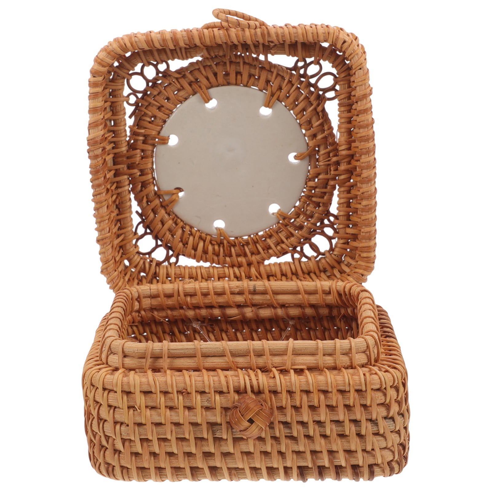 Candy+box Rattan Storage Woven Baskets Decorative Snack Serving Tea Bag ...
