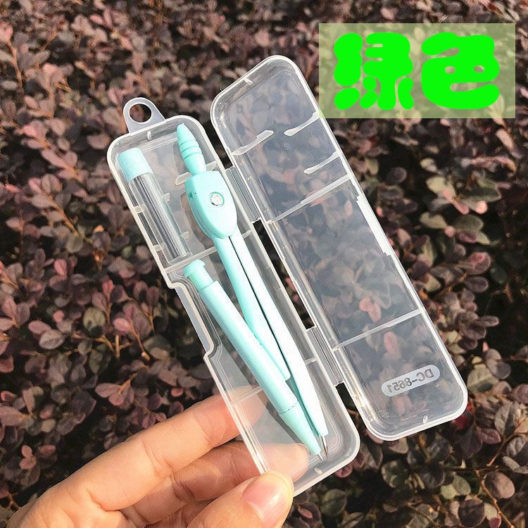 Candy color metal compasses suit examination stationery ruler primary ...