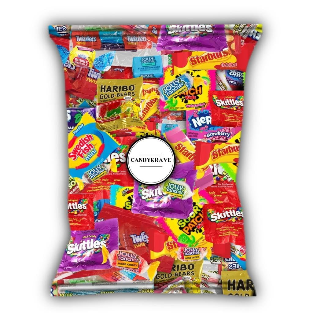 CandyKrave Assorted Candy Variety Pack - 10 Fruity Flavors - 8 lbs Bulk ...
