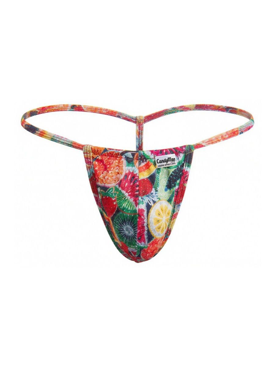CandyMan Fashion Style 9586 G-String Color Printed Fruits Size L ...