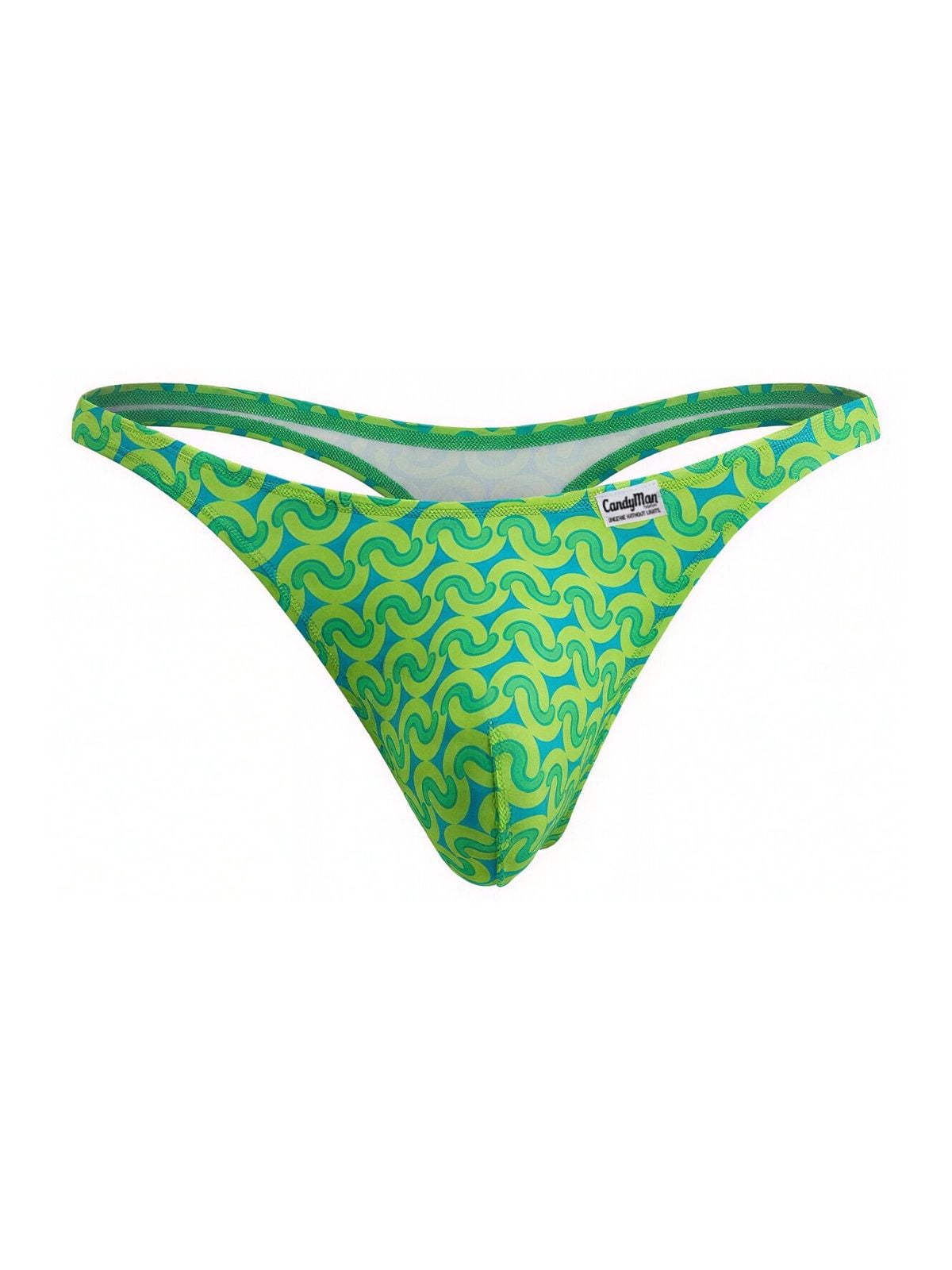 CandyMan Fashion Style 99924 Thongs Color Printed Green Size L/XL ...