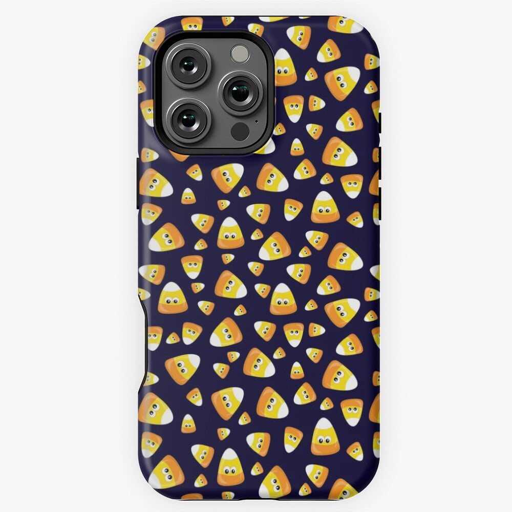 Candycorn Cute Halloween Candy Phone Case for iPhone 16 15 14 13 12 11 ...