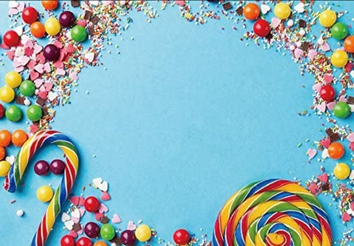 Candyland Backdrop Dessert Candy Castle Pink 1st First Birthday ...