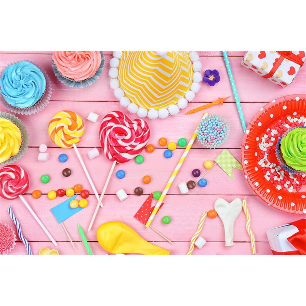 Candyland Board Wall Birthday Backdrop Photography ration Custom Childr ...