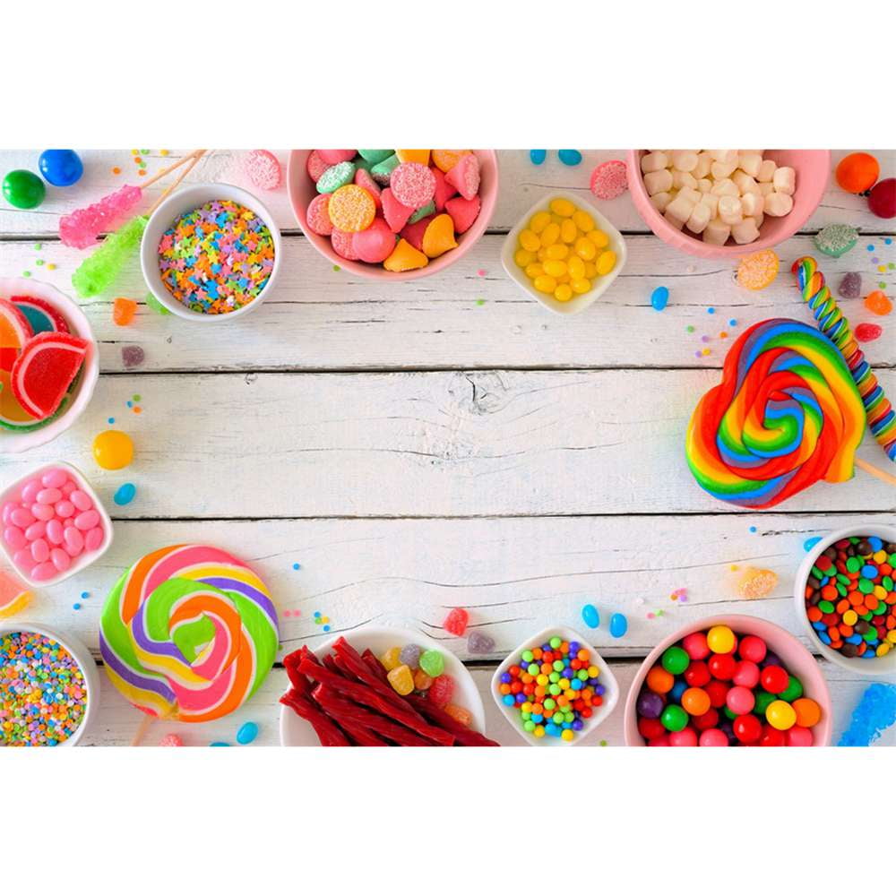 Candyland Board Wall Birthday Backdrop Photography ration Custom Childr ...