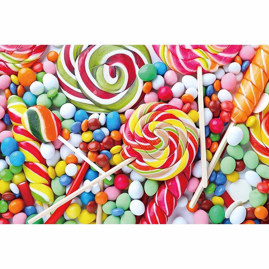 Candyland Candy Bar Birthday Photocall Backdrop Cake Lollipop Donut ...