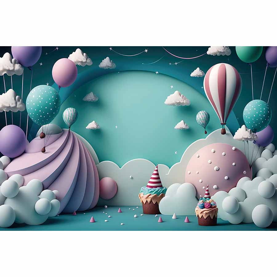 Candyland Candy Bar Birthday Photocall Backdrop Cake Lollipop Donut ...