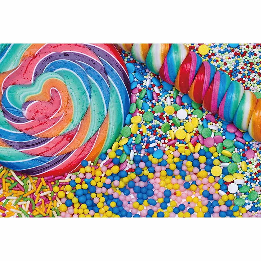 Candyland Candy Bar Birthday Photocall Backdrop Cake Lollipop Donut ...