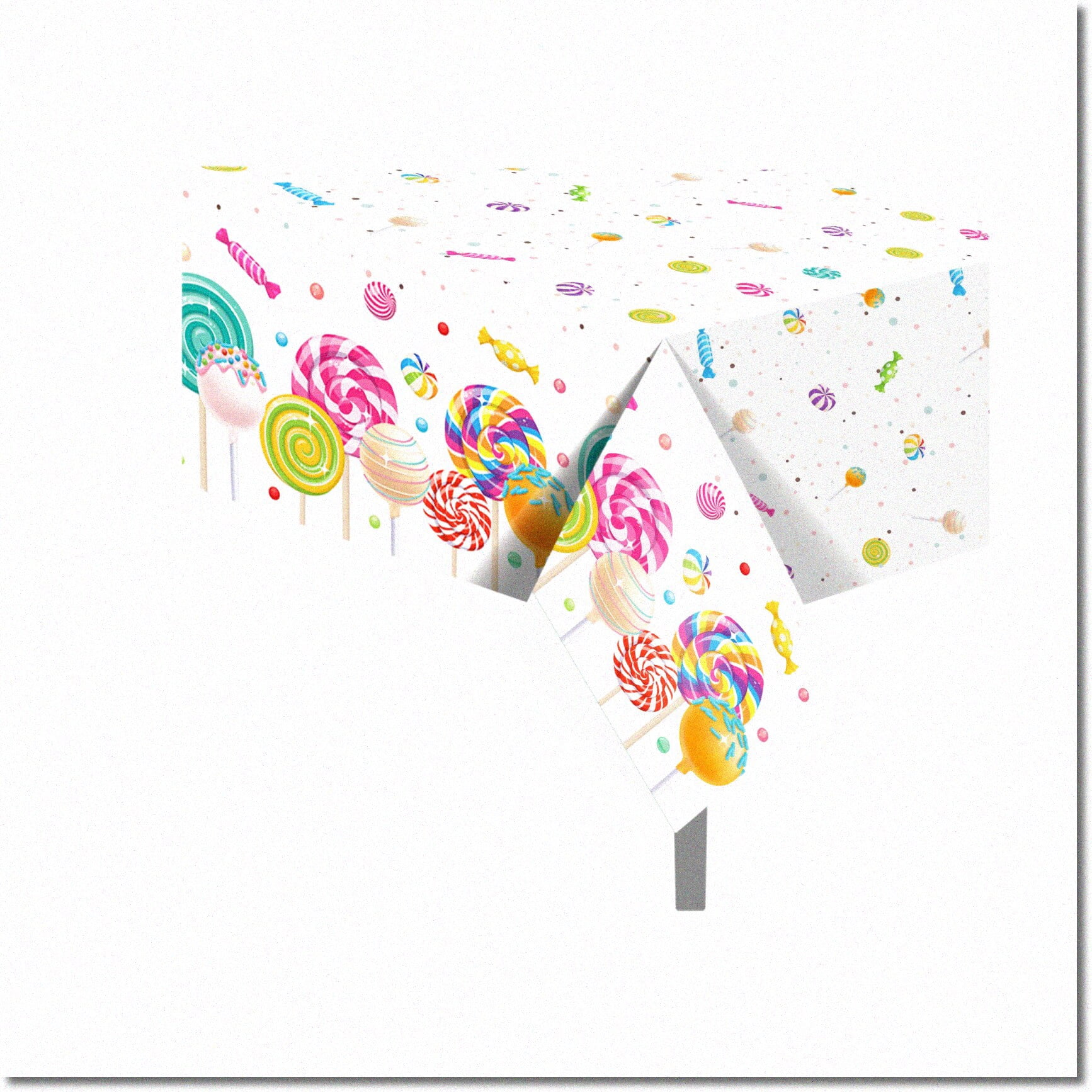 Candyland Delight Tablecloth - Vibrant 54x87 Inch Plastic Cover for ...