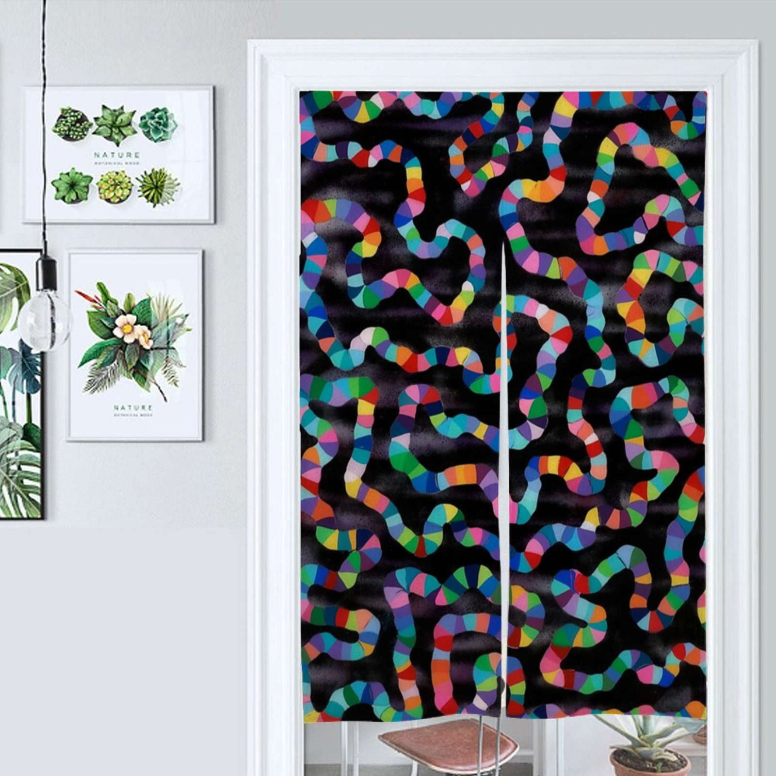 Candyland Experiment Door Curtain Nordic Living Room DoorCurtain Porch ...