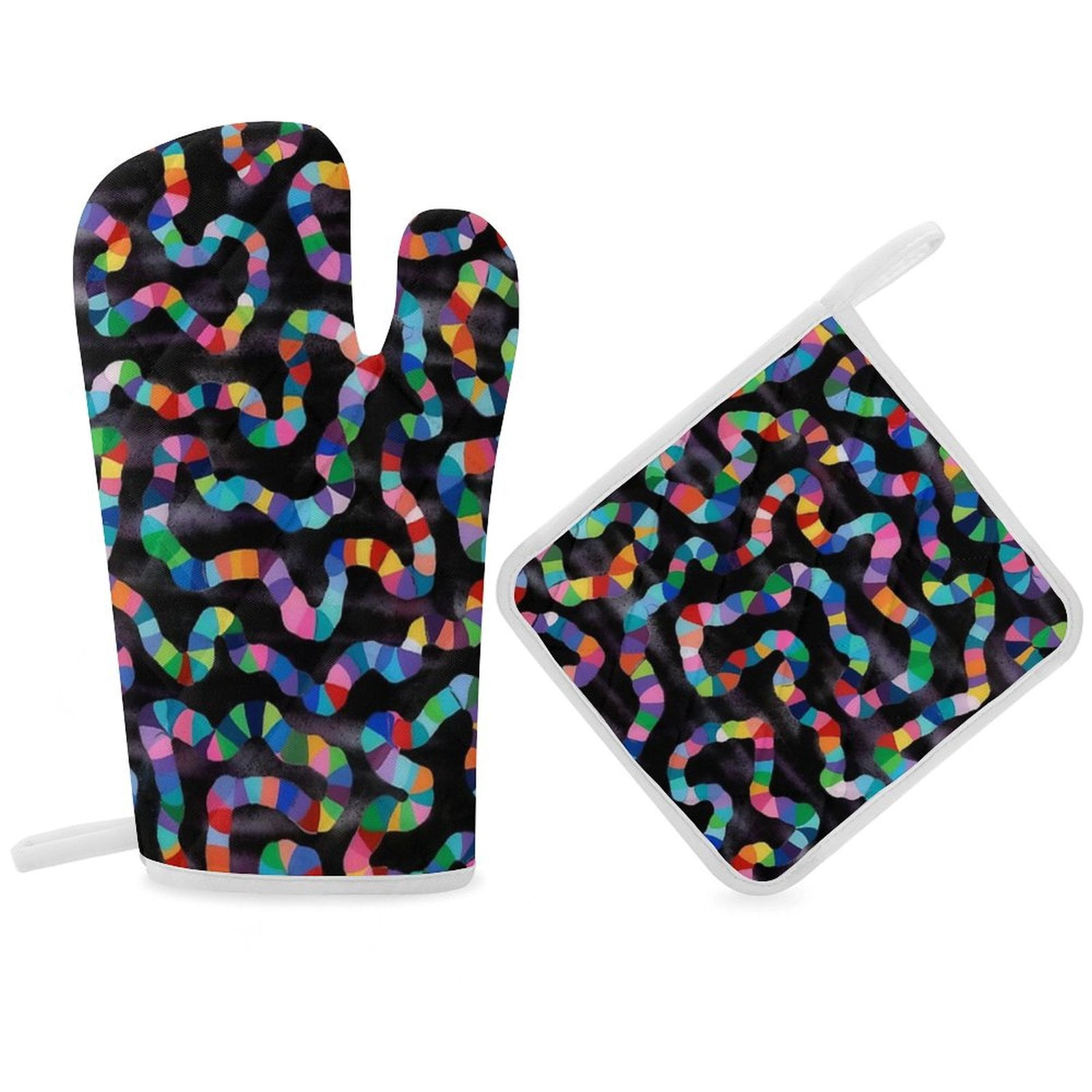 Candyland Experiment Oven Gloves And Pots Stand Set Oven Gloves And Pot ...
