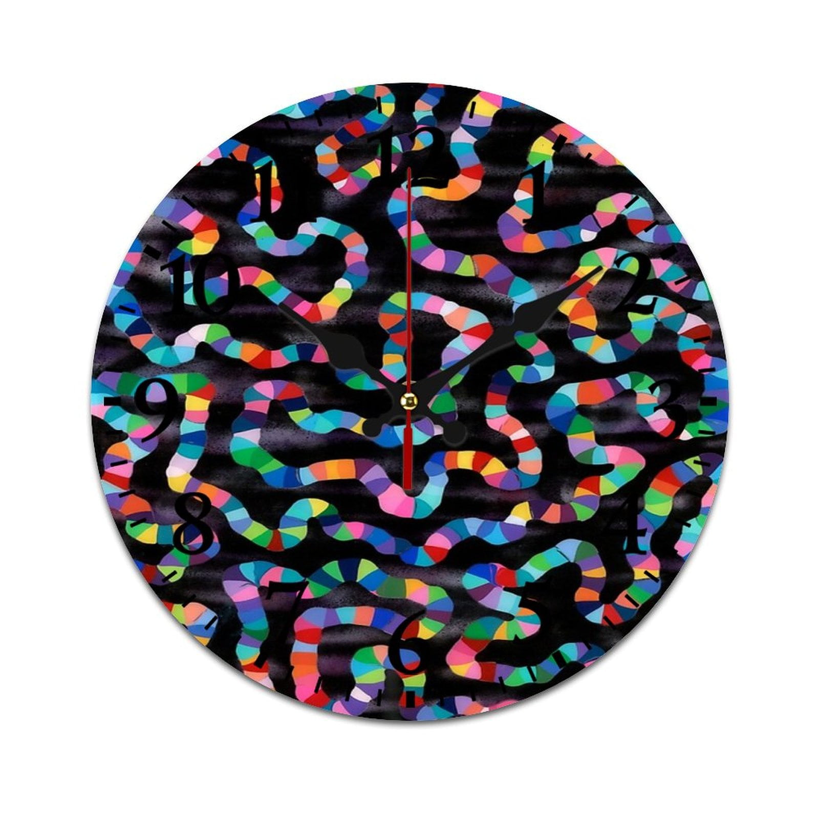Candyland Experiment Wall Clock Modern Design Clocks Wall Hanging Home ...