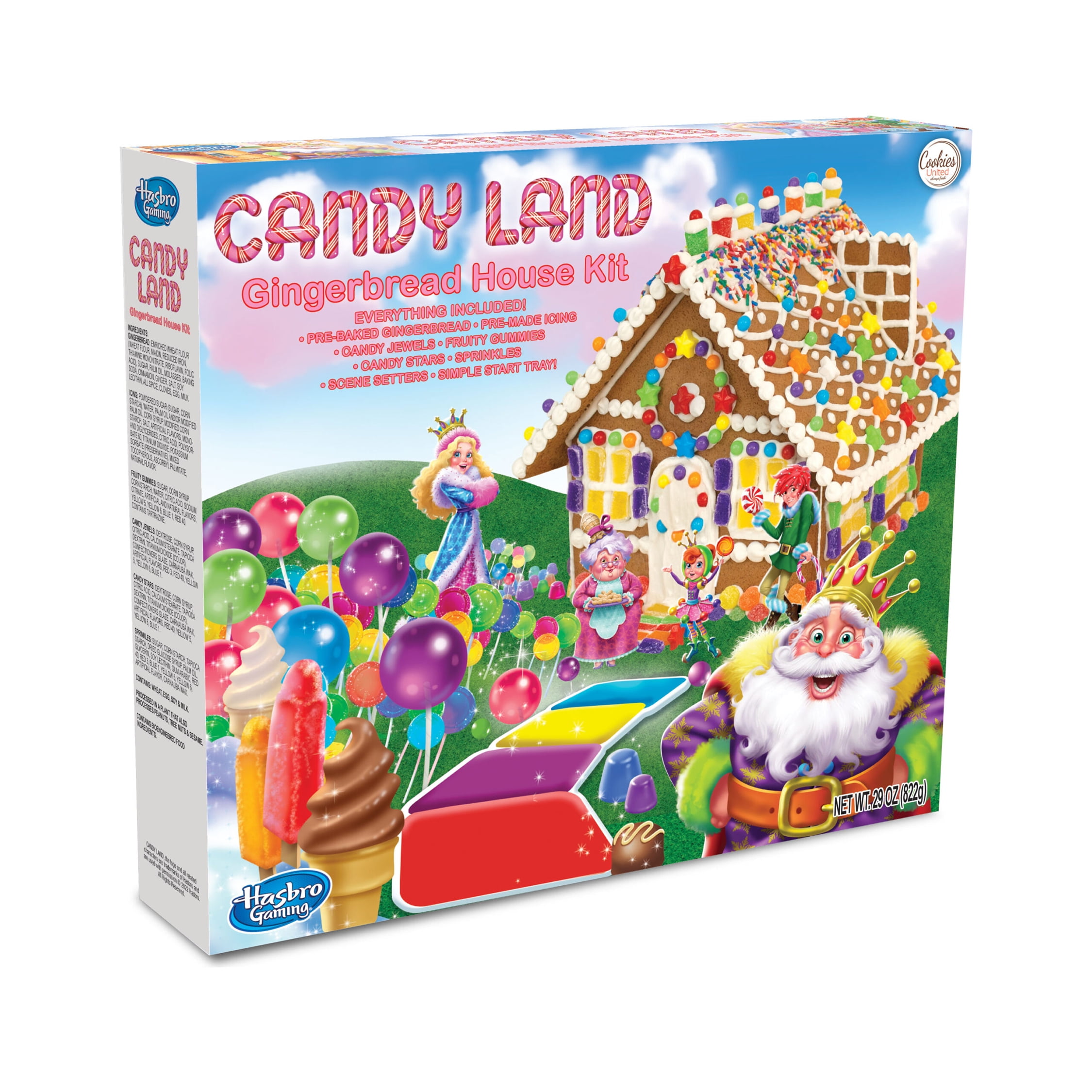 Candyland Holiday Gingerbread House Kit, 29 oz - Walmart.com