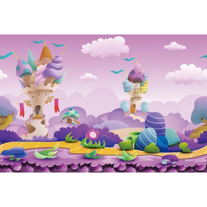 Candyland Photography Backdrop Candy Bar Lollipop Birthday Party Photoz ...
