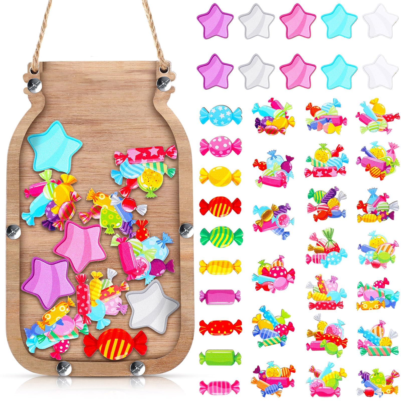 Candyland Reward Mason Jar for Kid Bulletin Board Reward Chart So Sweet ...