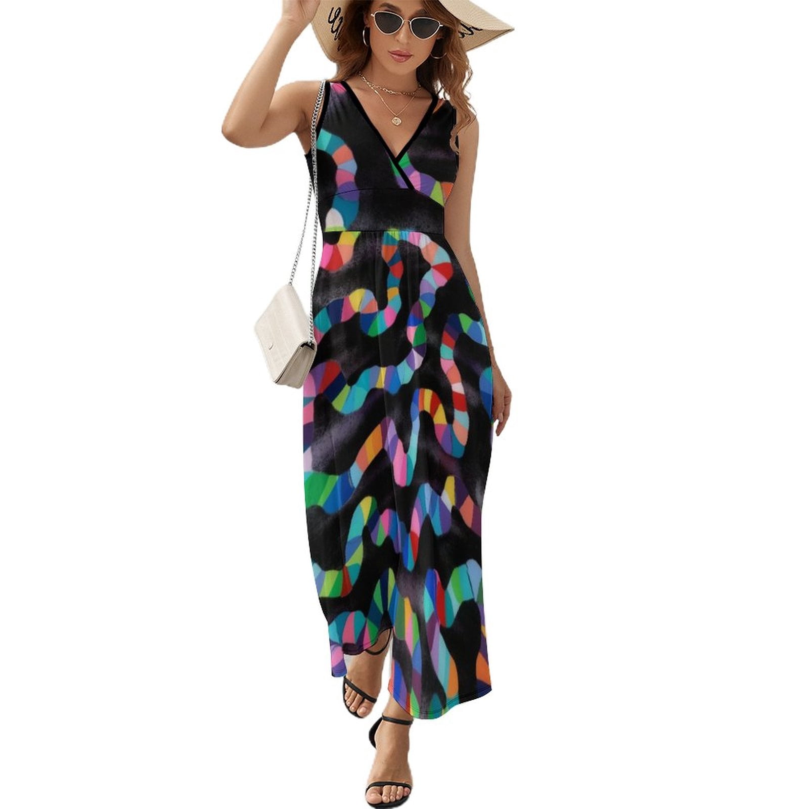 Candyland experiment Sleeveless Dress evening dress woman wedding ...