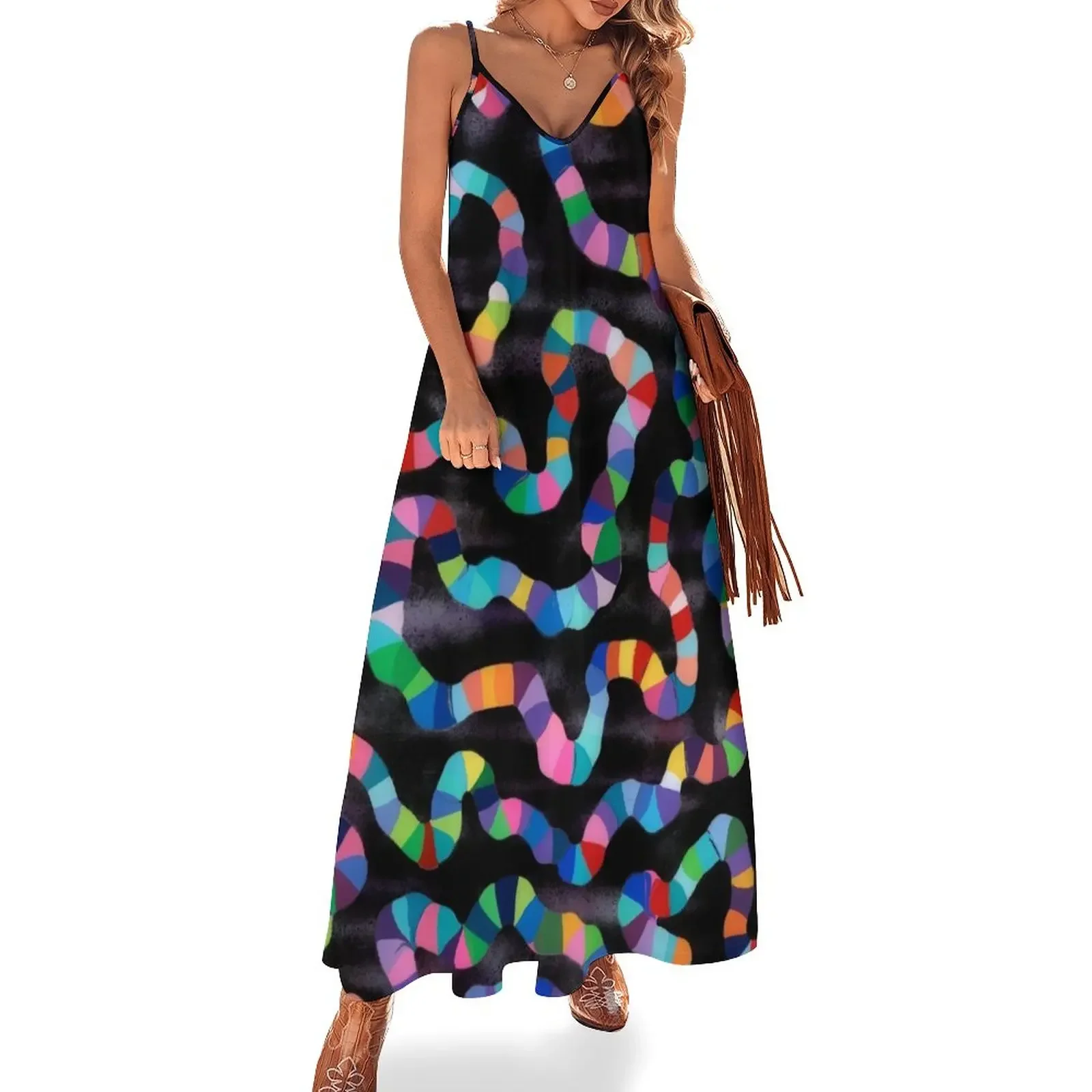 Candyland experiment Sleeveless Dress women party dresses Evening ...