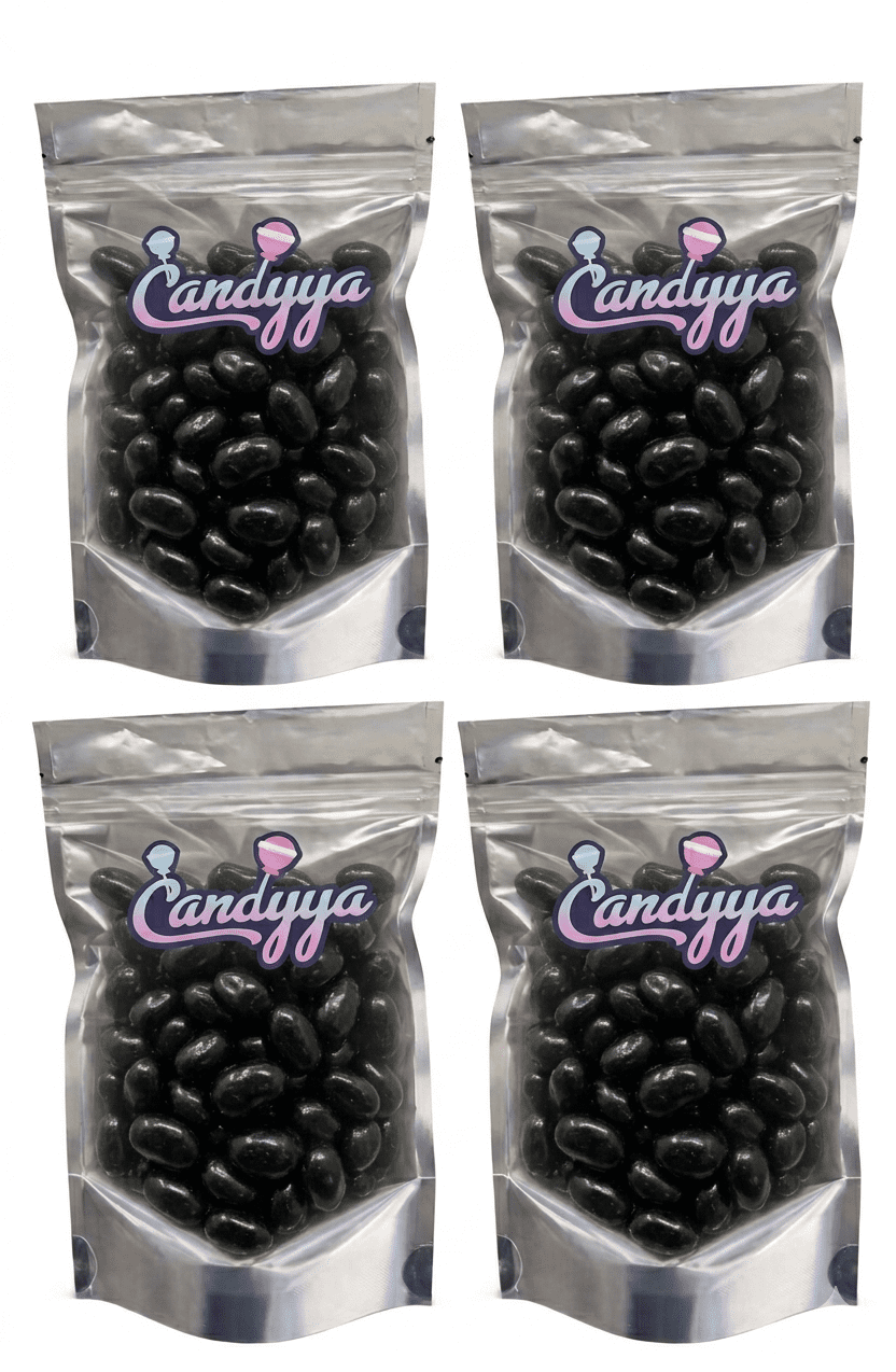 Candyya Licorice Black Jelly Beans Candies 9 oz (4 bags) - Walmart.com