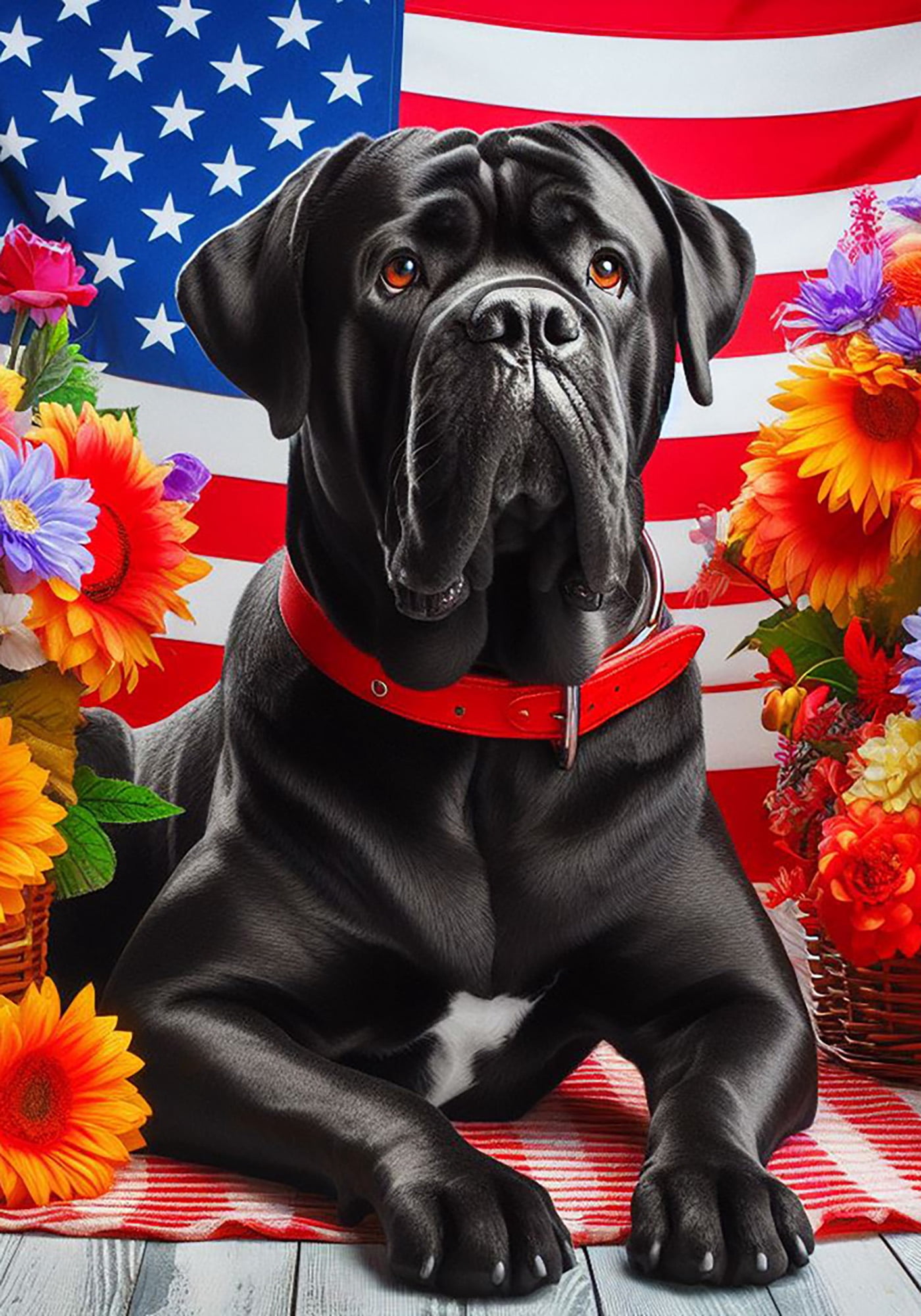 Cane Corso Black - Best of Breed DCR Patriotic I Garden Flag - Walmart.com