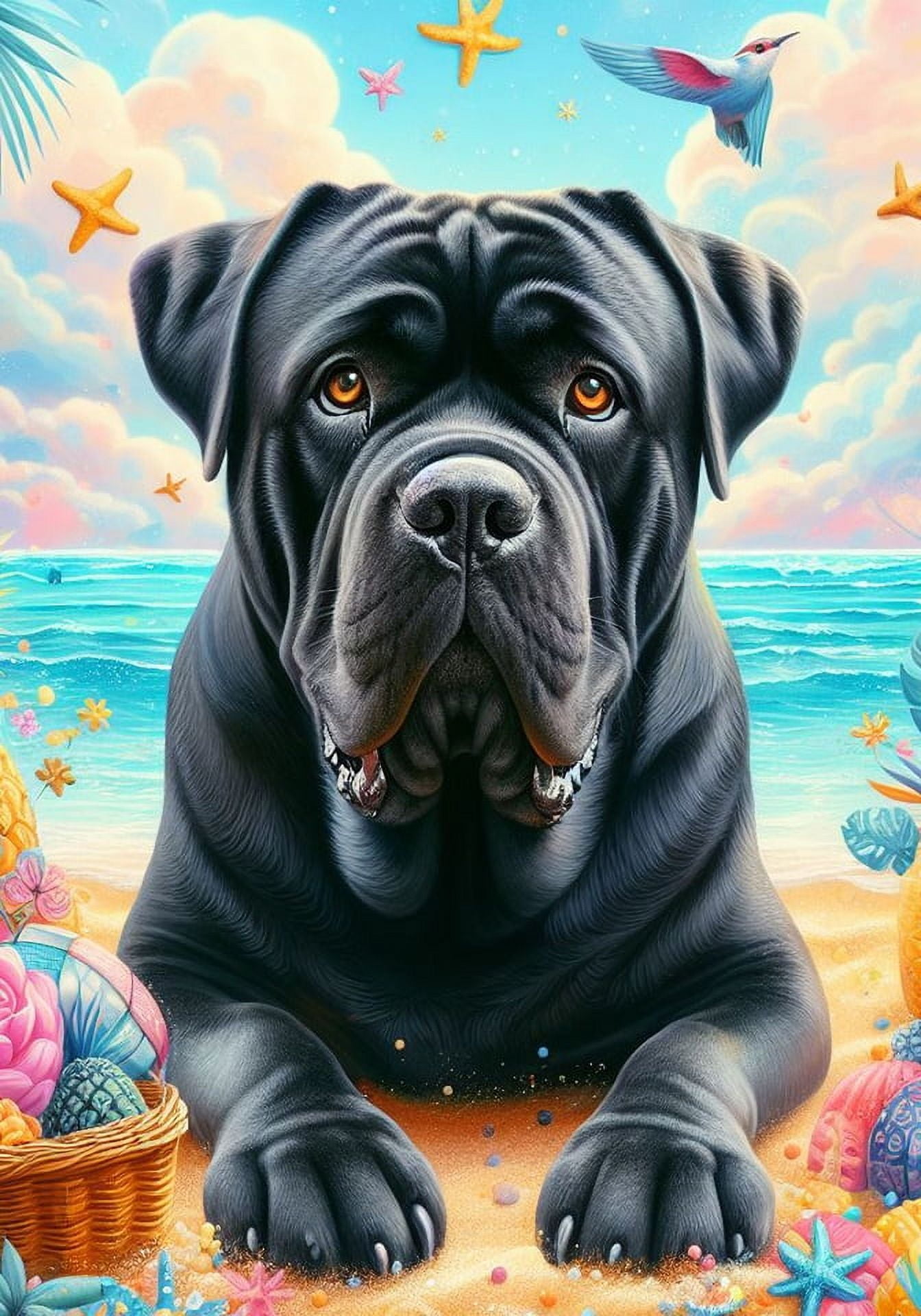 Cane Corso Black - Best of Breed DCR Summer Garden Flag 12" x 17 ...