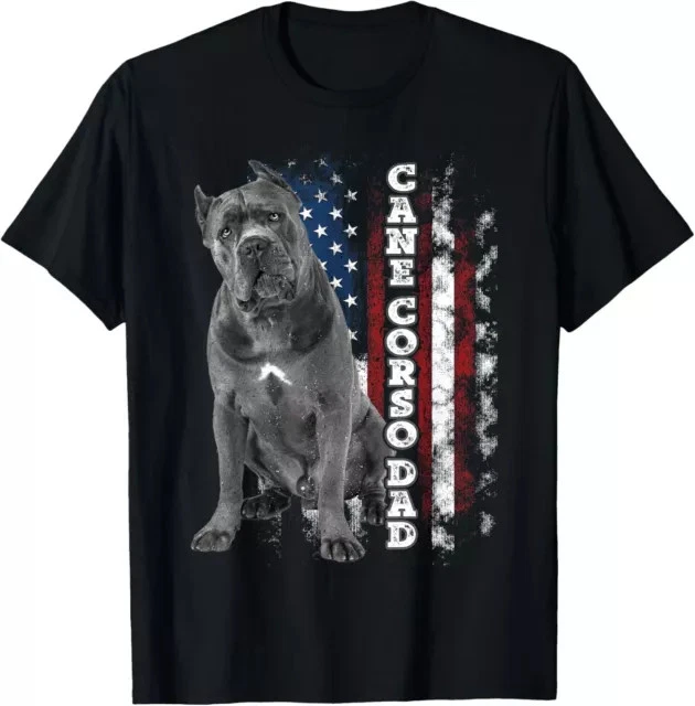 Cane Corso Dad Dog Owner Italian Mastiff Usa American Flag Shirt Unisex ...