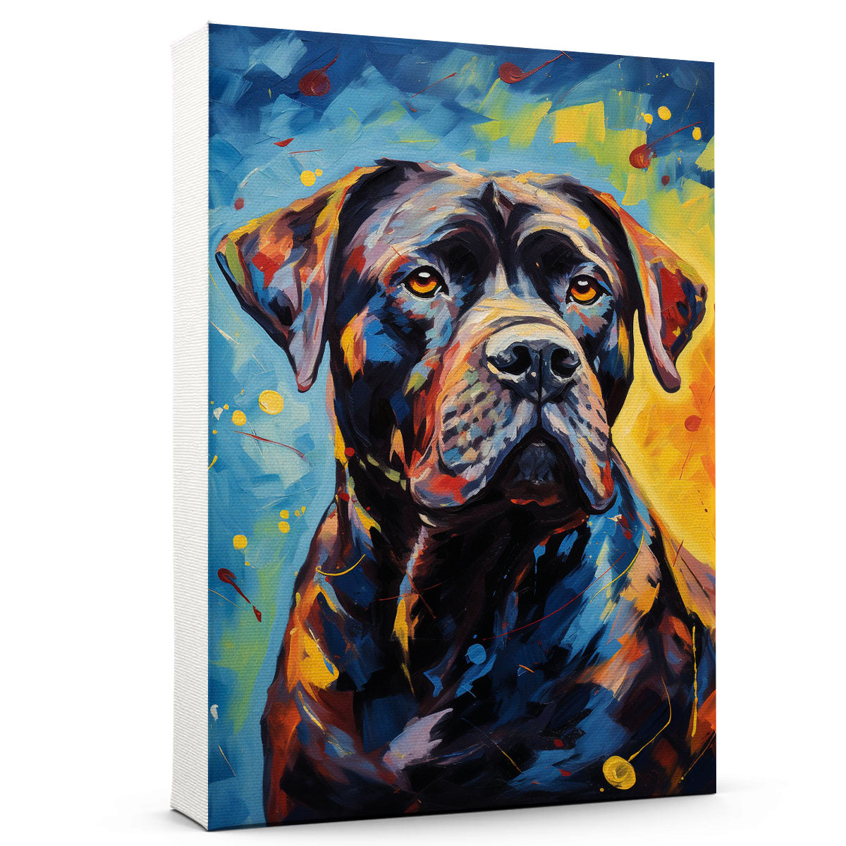 Cane Corso Dog Art Print Poster, Wall art Painting Decor, Starry Night ...