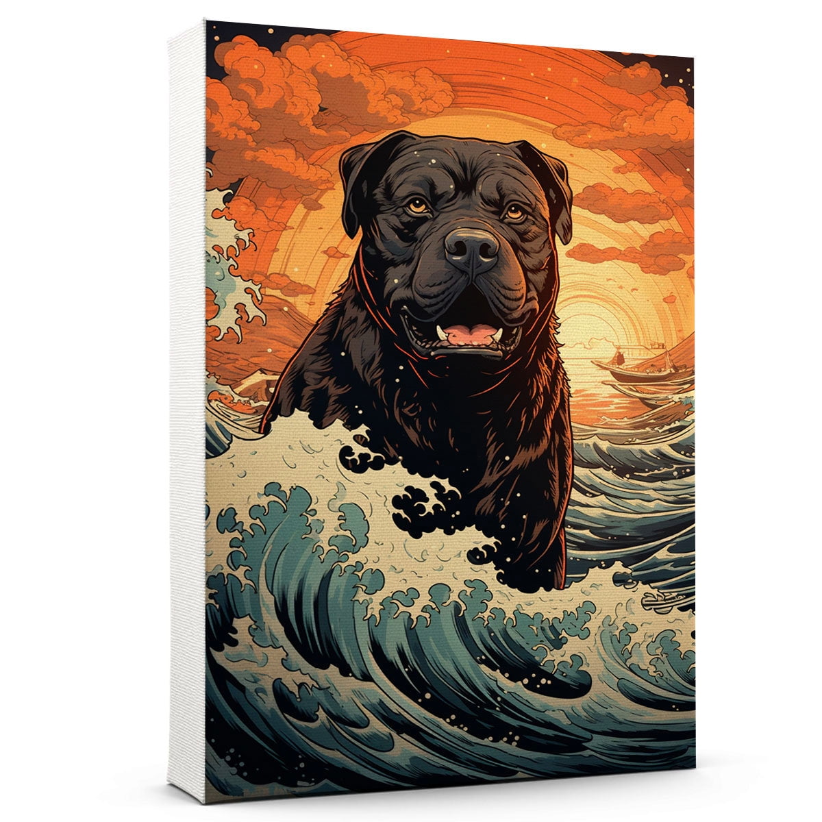Cane Corso Dog Canvas for Classroom, Home Decor, Fine Art Prints, cute ...