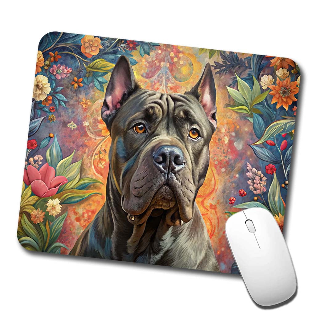 Cane Corso Dog French Bohemian Art Mouse Pad Low Profile Gaming Mat ...