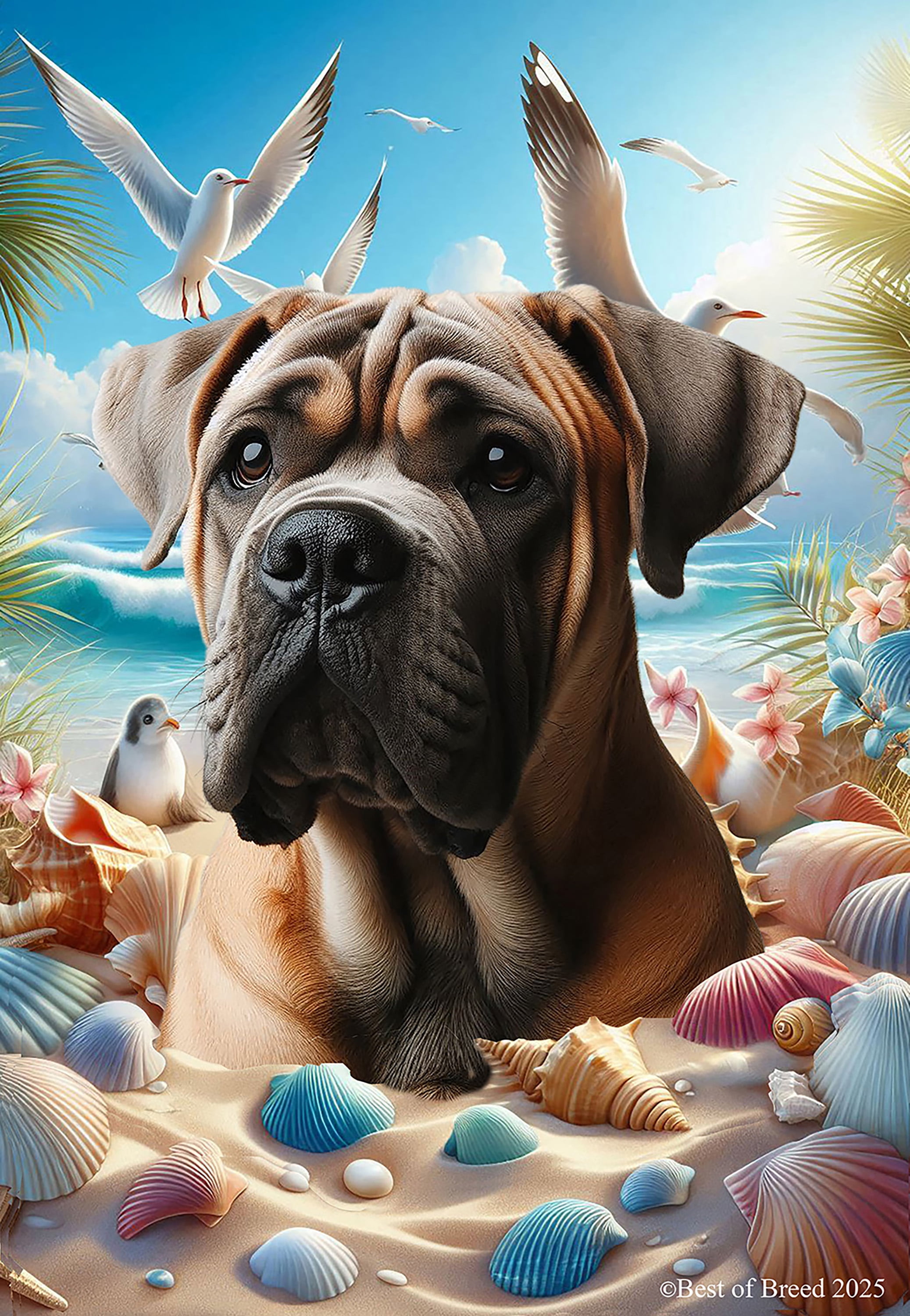 Cane Corso Fawn Uncropped - Best of Breed Summer Beach Outdoor Garden ...