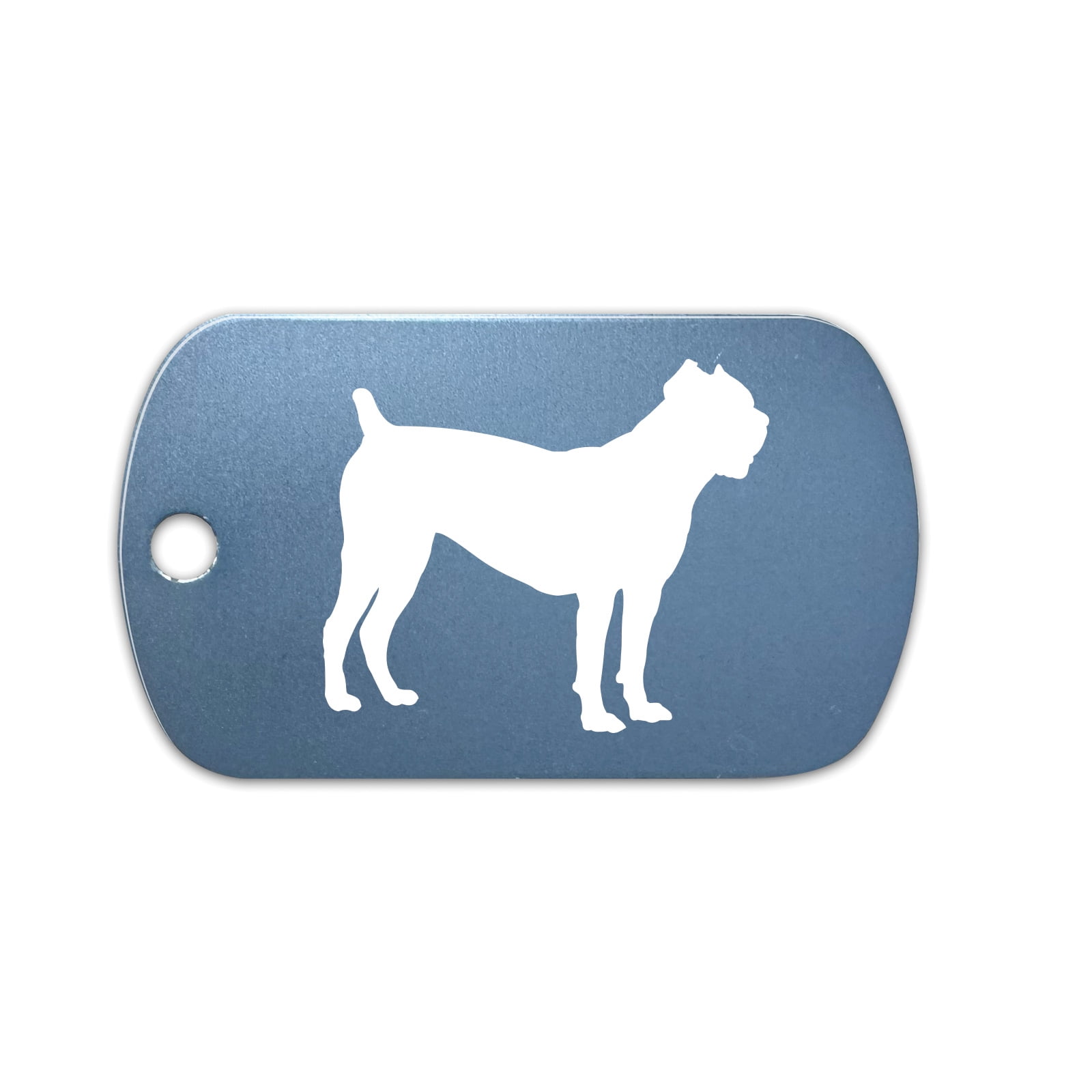 Cane Corso GI Dog Tag Aluminum Keychain dog canine pet - Light Blue ...