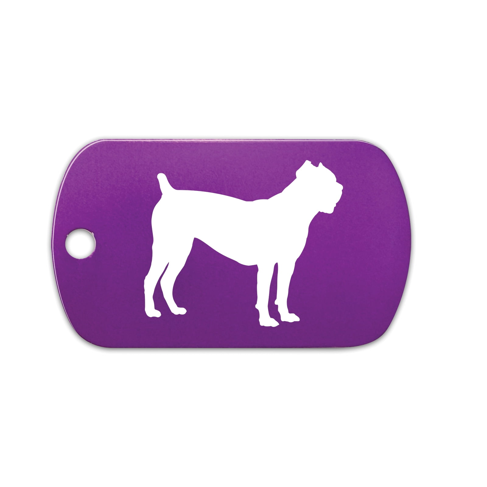 Cane Corso GI Dog Tag Aluminum Keychain dog canine pet - Purple ...