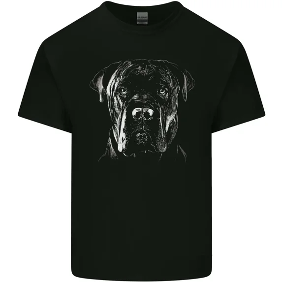 Cane Corso Head Shot Dog Graphic Design Light Cotton Short Sleeve Shirt ...