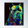 Cane Corso Italian Mastiff Head Dog Pet Portrait Poster Wall Art Modern ...