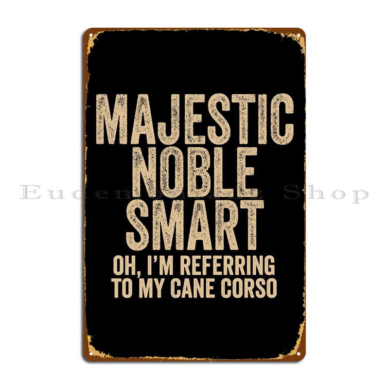 Cane Corso Metal Plaque Poster Living Room Create Wall Plaque Classic ...