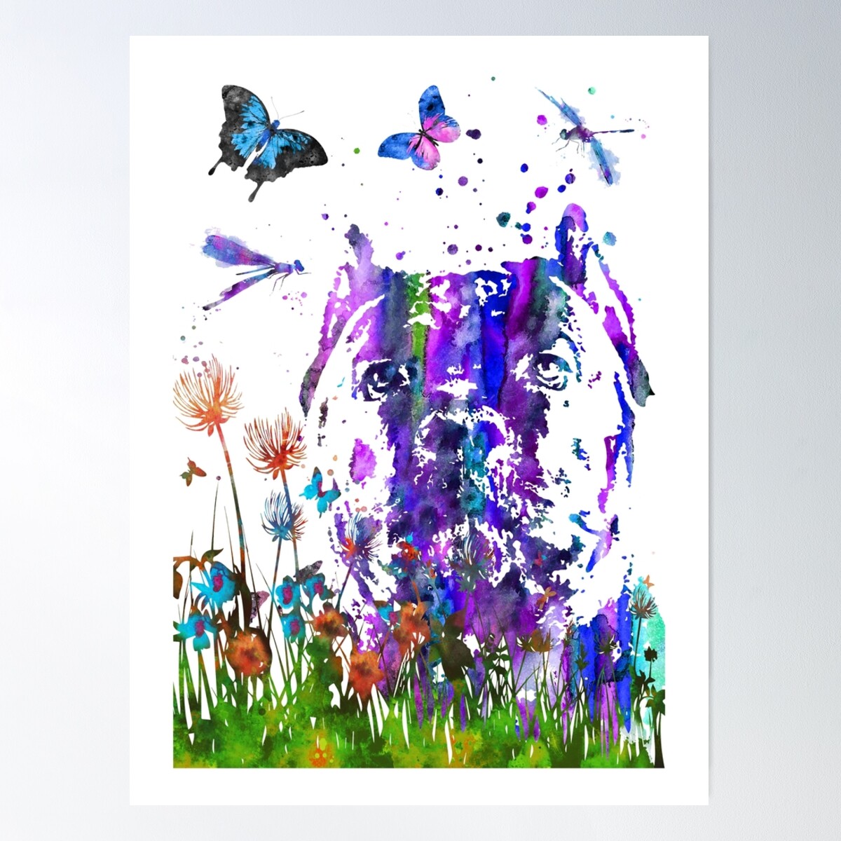 Cane Corso Peeking Poster Wall Art, Modern Wall Decor For Living Room ...