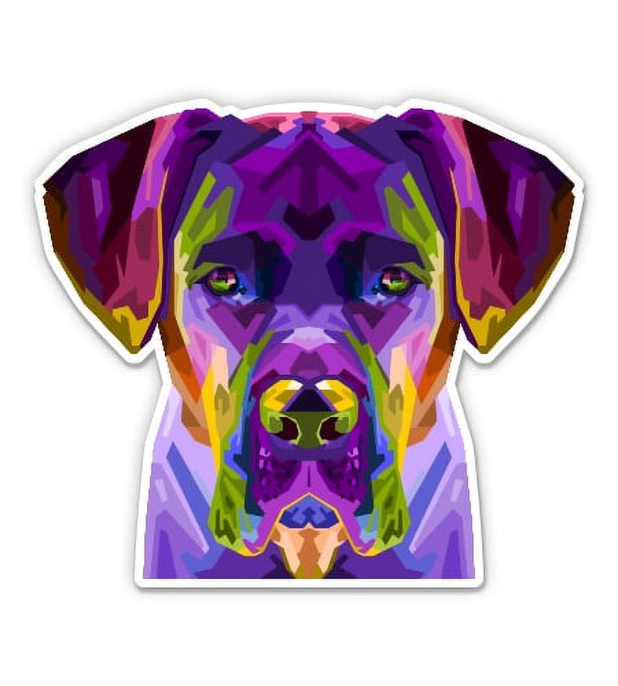 Cane Corso Pop Art Geometric - 7" Vinyl Sticker - For Car Laptop I-Pad ...