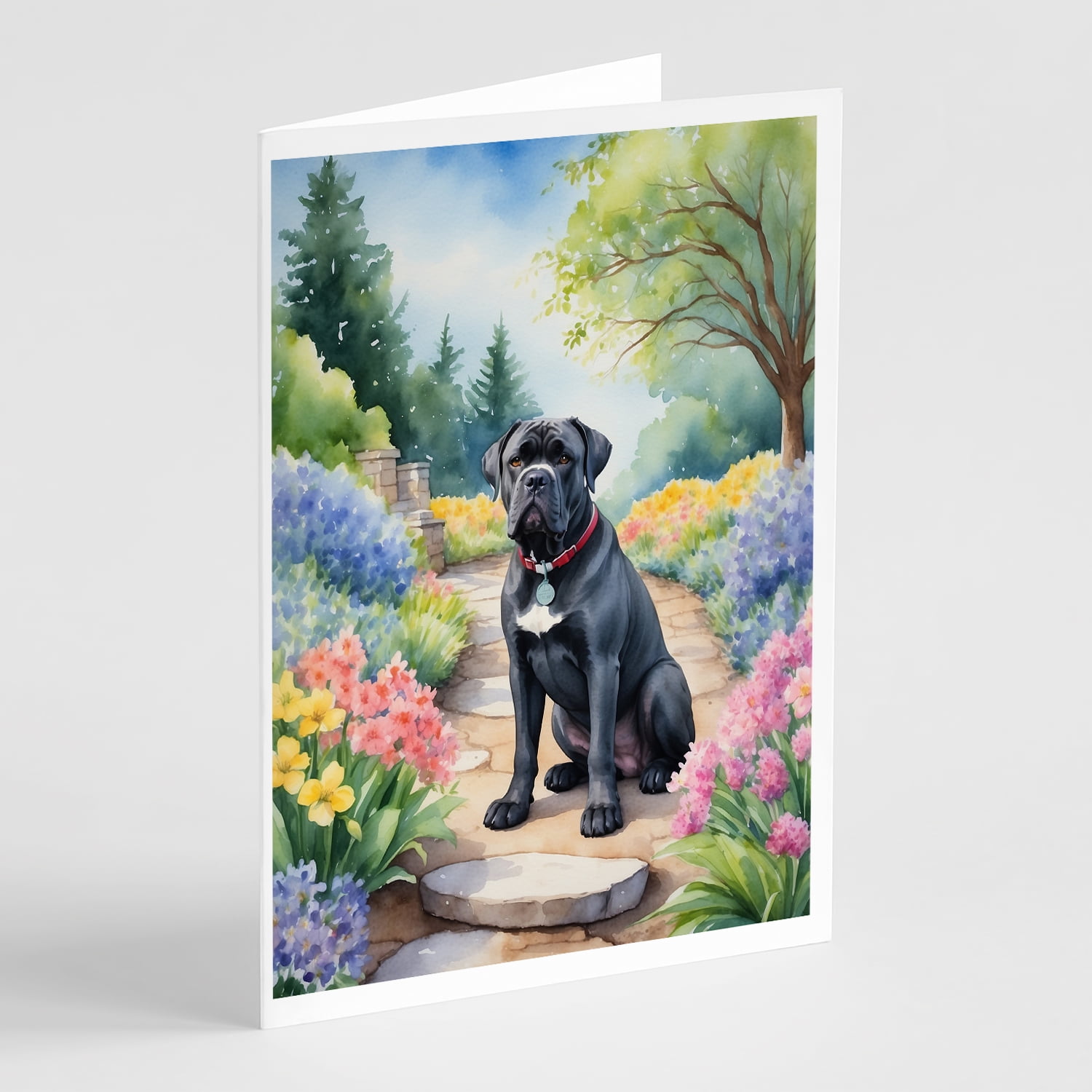 Cane Corso Spring Path Greeting Cards Pack of 8 7 in x 5 in - Walmart.com