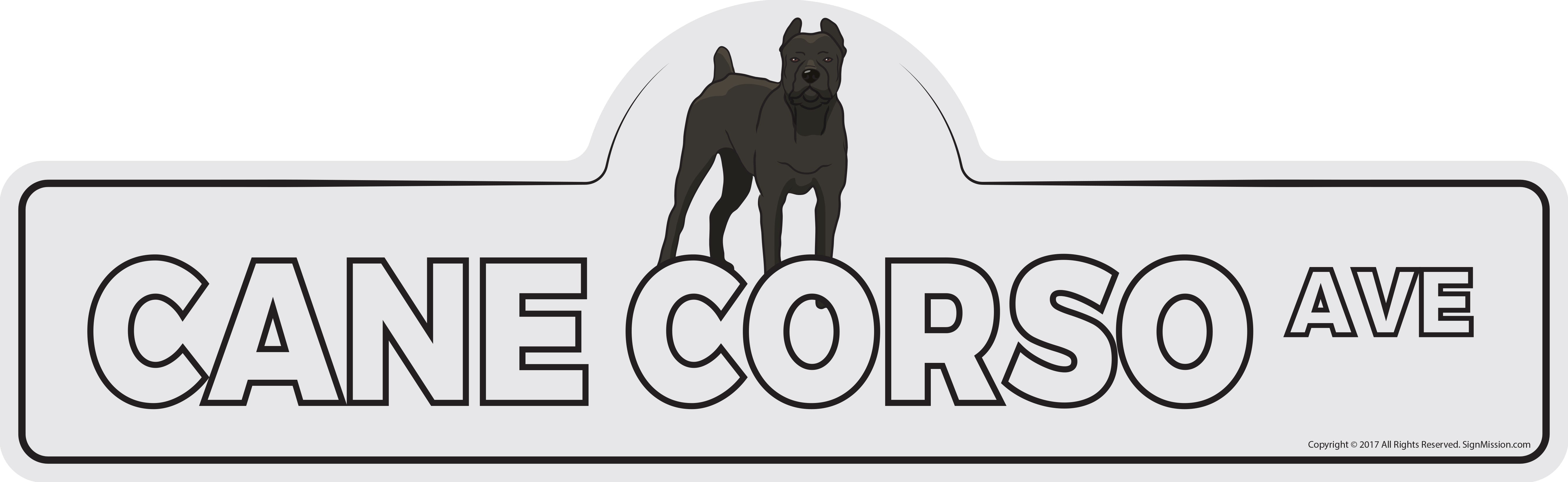 Cane Corso Street Sign | Indoor/Outdoor | Dog Lover Funny Home Décor ...