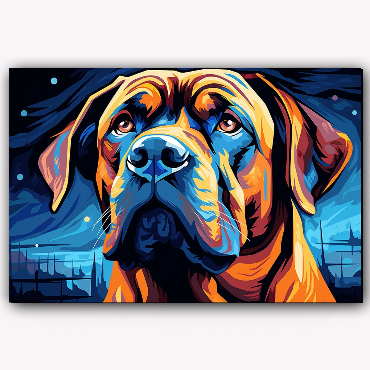 Cane Corso Watercolor Dog Art Print Canvas, Wall art Painting Decor ...