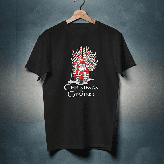 Cane Of Thrones Funny Christmas Is Coming Parody G426 Unisex T-Shirt ...