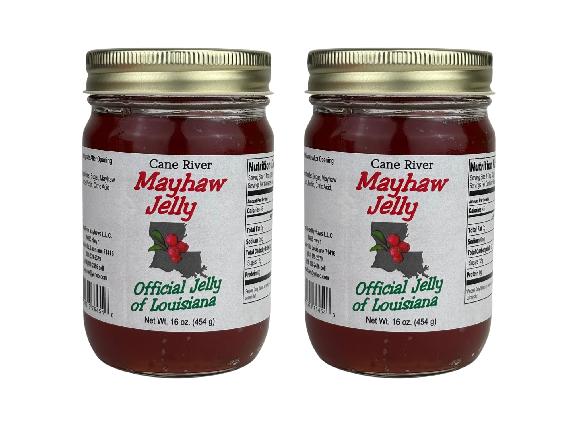 Cane River Mayhaw Jelly - 16 GJM1 Ounce Jar - Southern Spread for ...