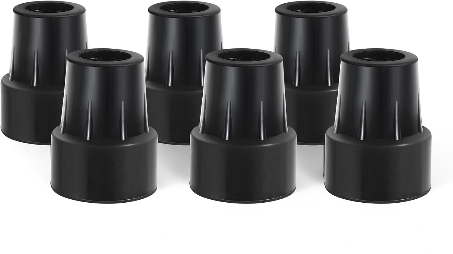 Cane Tips- 1”Cane Rubber Tips Walking Cane Tips Crutch Tips (Black ...