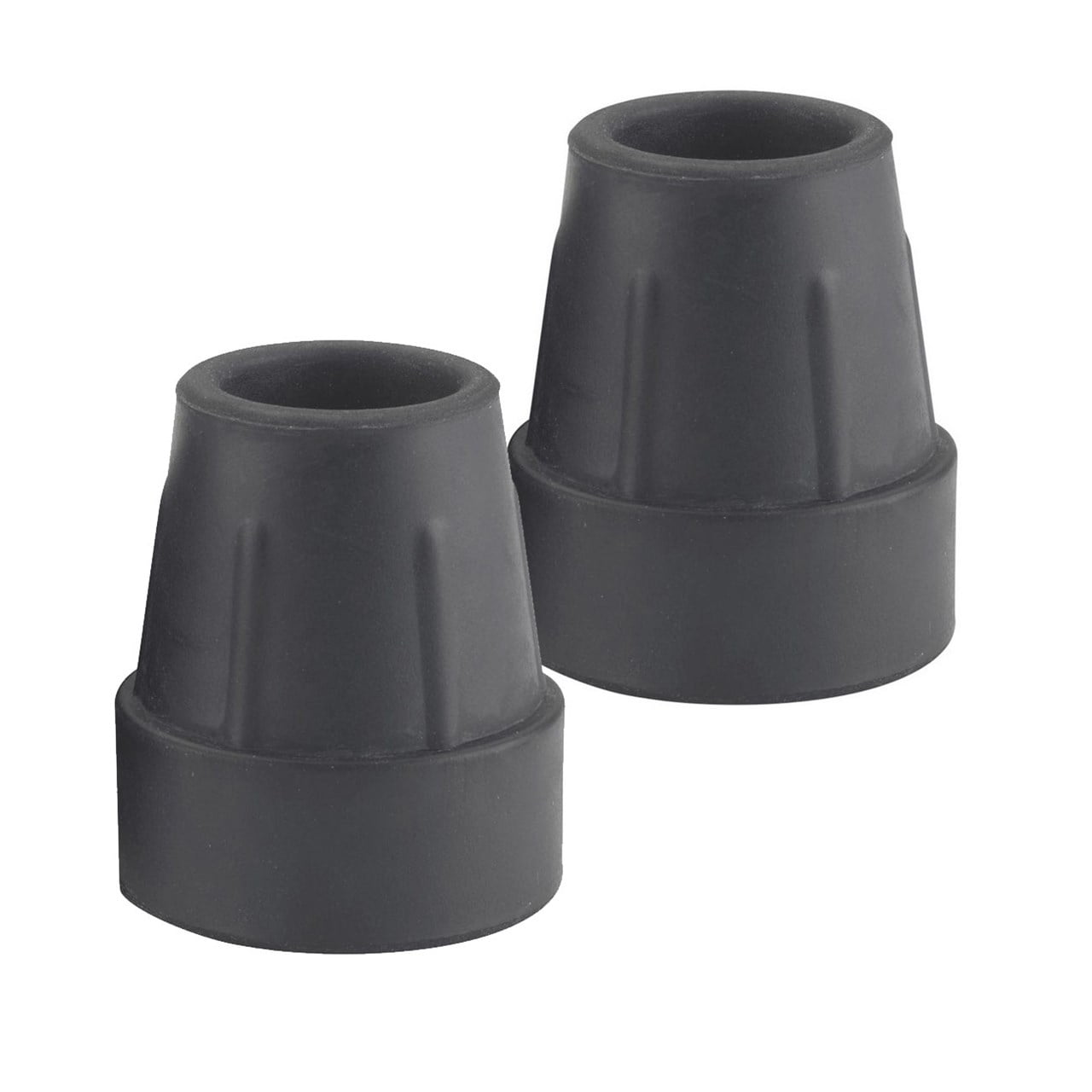 Drive Cane Tips- 1-inch Diameter- Black, Fits Canes and Crutches, 2 Per ...